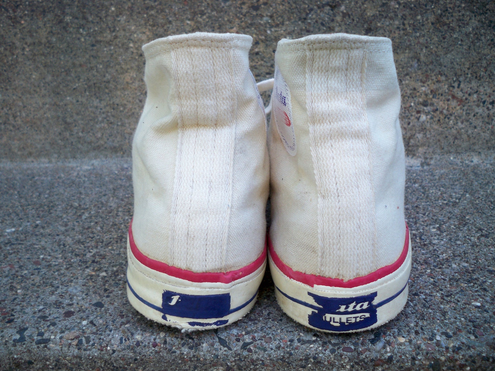 Vintage Bata Bullets Made in USA High Top Men's Tan Canvas Hipster ...