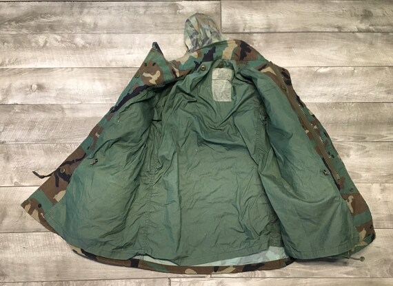 Vintage US Army Cold Weather Woodland Camouflage Camo… - Gem