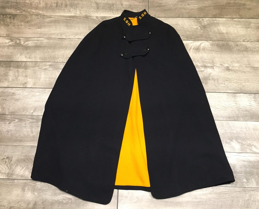 WWII Vintage 40s Era Naval Navy Military Nurse Cloak Cape Standard ...