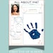 All About Me School Handprint Printable First Day of Homeschool ...