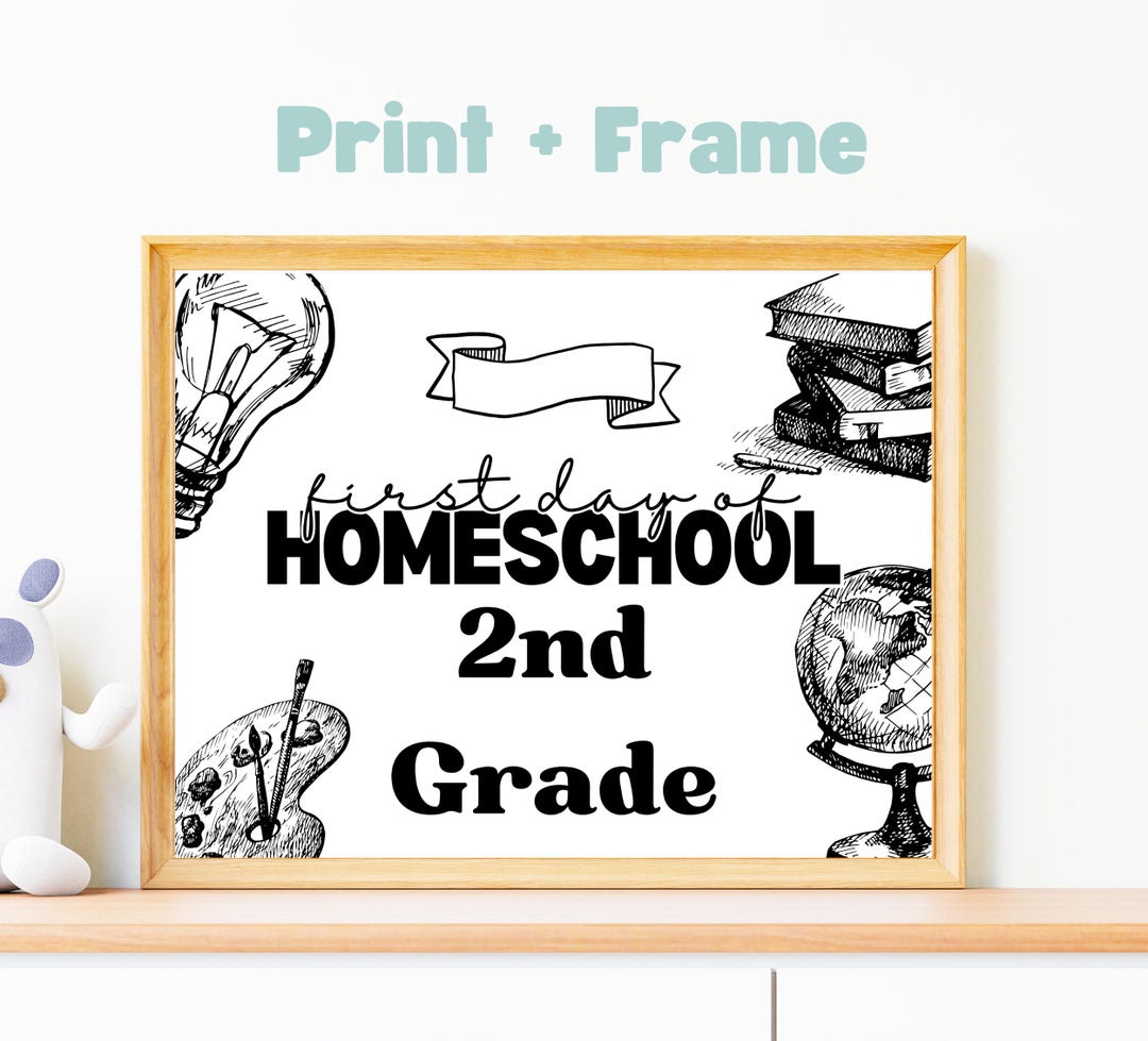 First & Last Day of Homeschool Printable Signs: All Grades (PDF ...