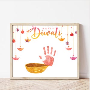 Diwali Handprint Craft Printable | Kids Diwali Activity | Happy Diwali ...