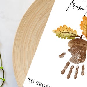 Christian Acorn Handprint Printable Fall Handprint Craft for Kids Bible ...