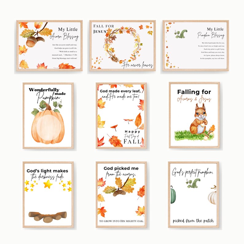 Christian Fall Handprint Craft Bundle | Autumn Printable Kids Sunday ...