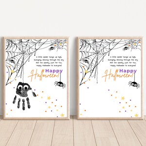 Halloween Spider Handprint Craft Printable | Kids Handprint Art ...