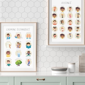 Feelings Chart Emotions Poster Calming Corner Classroom Emotions Chart ...