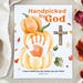 Thanksgiving Pumpkin Christian Handprint Craft Fall Bible Verse Church ...
