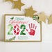 2025 Happy Holidays Handprint Craft Printable, Kids Christmas Keepsake ...