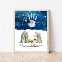 Santas Cookies Handprint Christmas Craft DIY, Baby's First Christmas ...