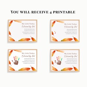 Christian Thanksgiving Handprint Craft My Little Turkey Blessed by God ...