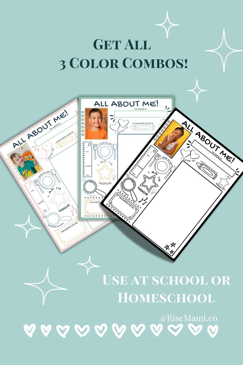 Todo sobre mí Escuela Imprimible Entrevista del primer día de educación ...