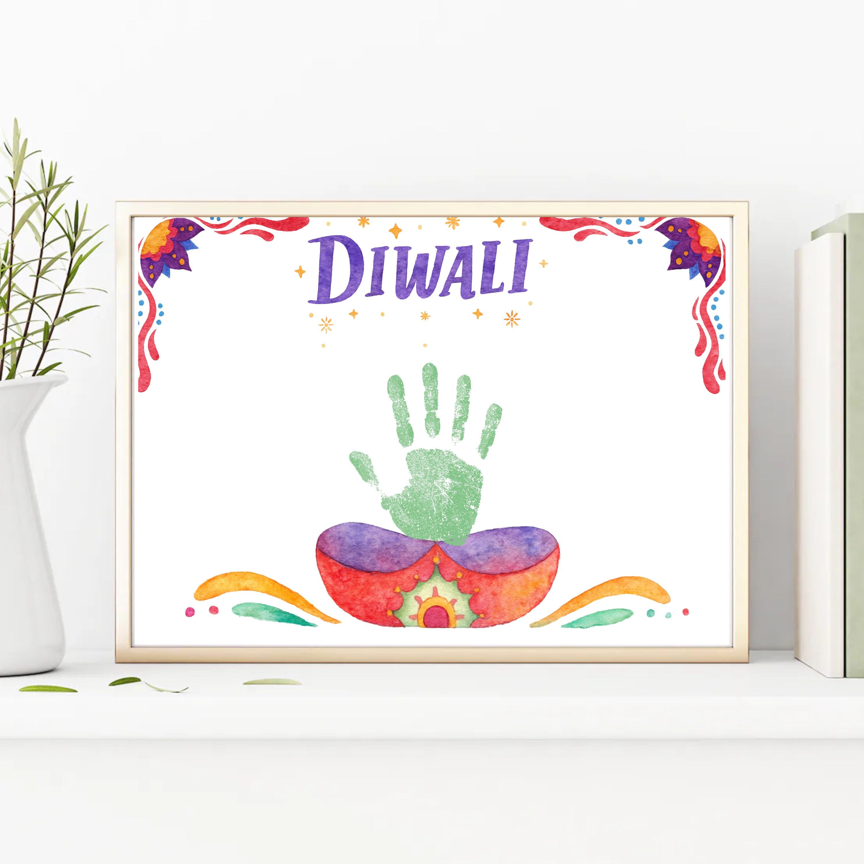 Diwali Handprint Craft Printable | Kids Diwali Activity | Happy Diwali ...