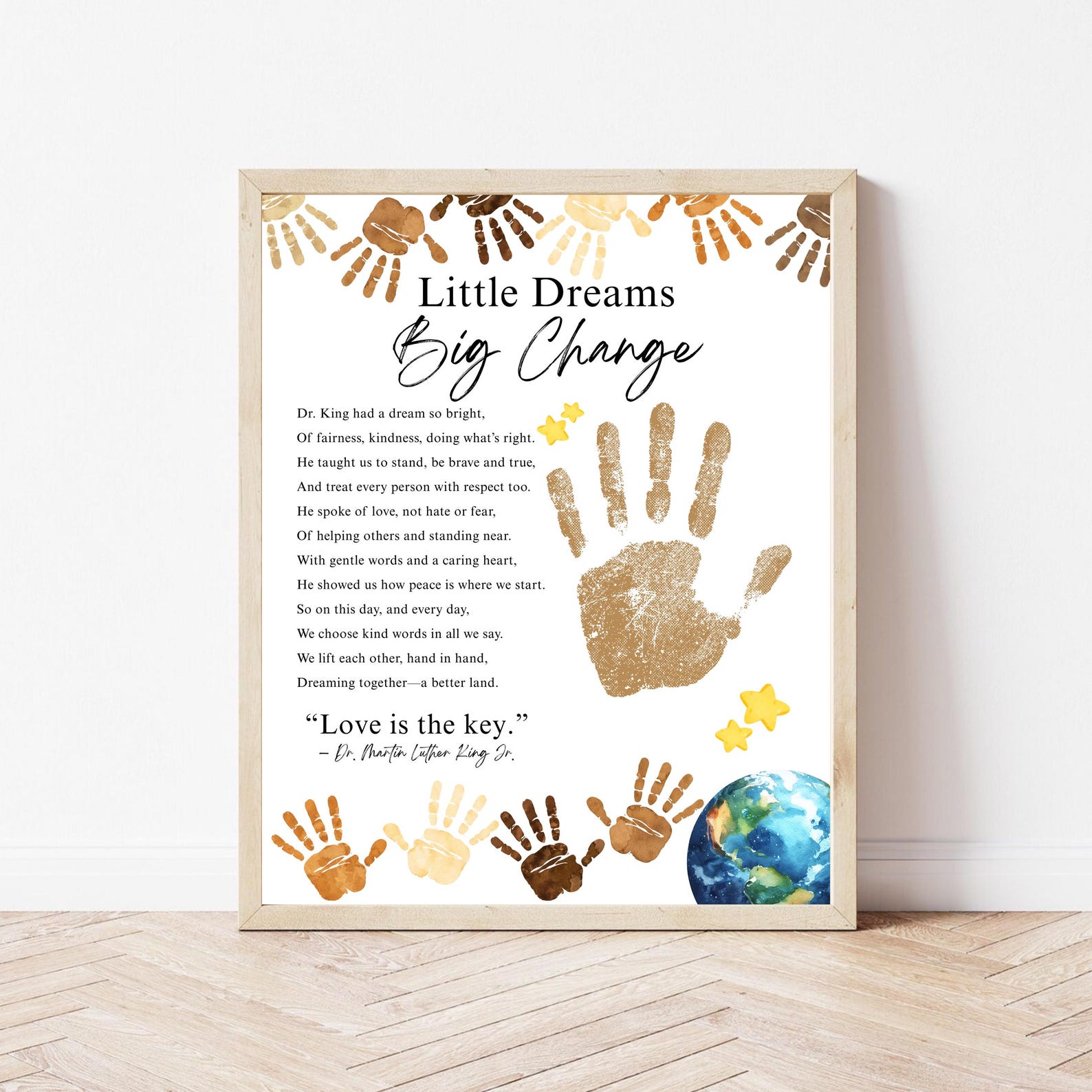 Black History Month Handprint Art, Diversity Poem, Classroom Printable ...
