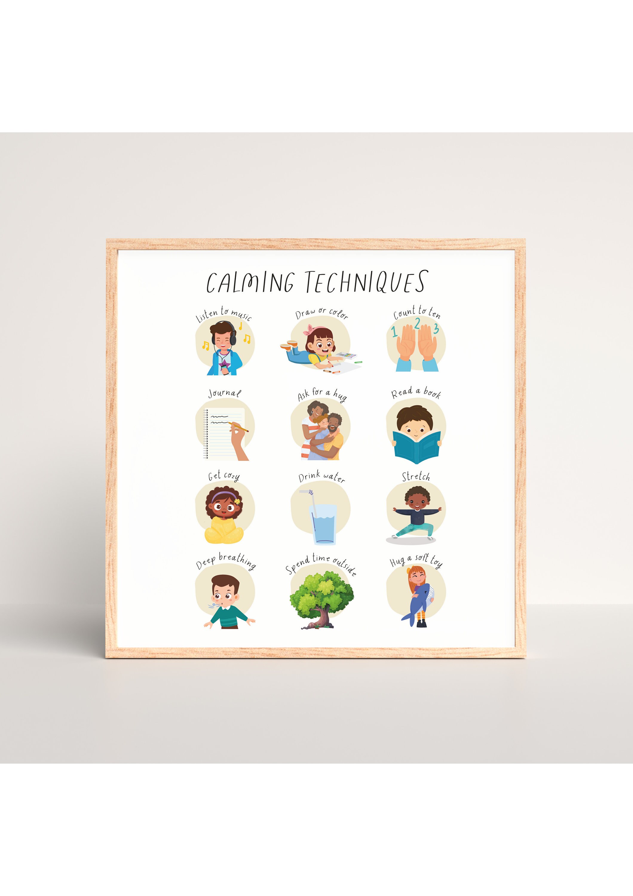 Feelings Chart Emotions Poster Calming Corner Classroom Emotions Chart ...