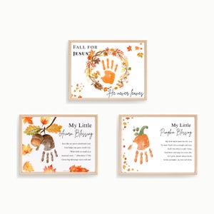Christian Fall Handprint Craft Bundle | Autumn Printable Kids Sunday ...