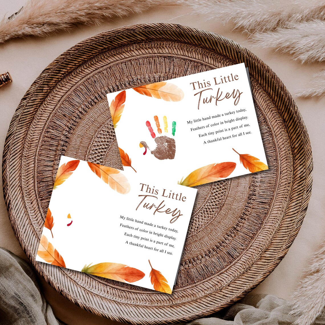Thanksgiving Turkey Craft Kids Activity Little Turkey Handprint Craft ...