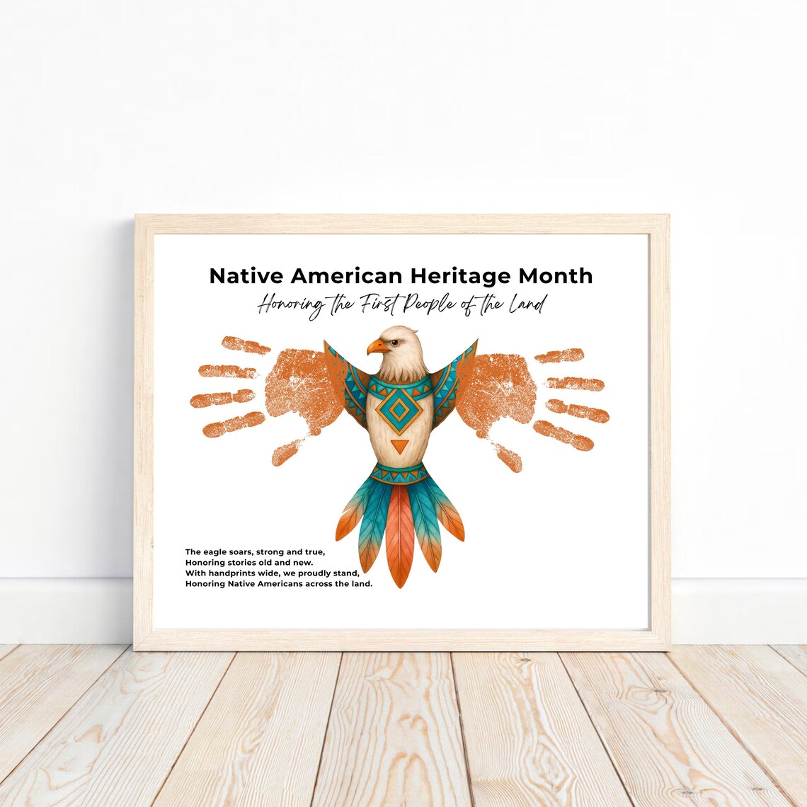 Native American Heritage Month Handprint Craft Poem Eagle Handprint ...