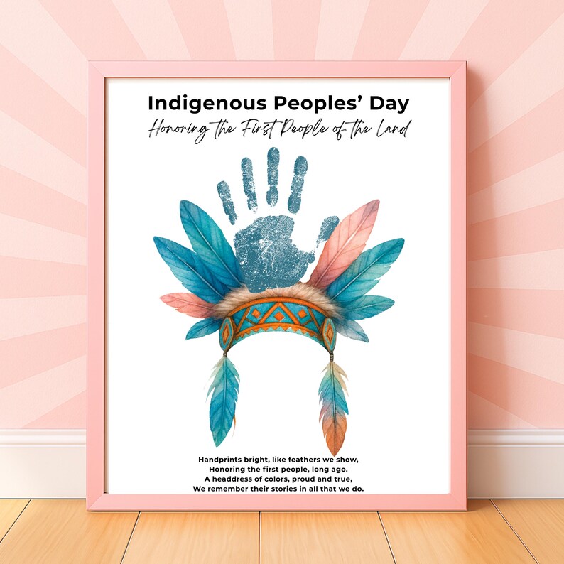 Indigenous Peoples’ Day Handprint Craft Native American Handprint ...