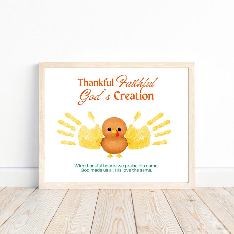 Christian Thanksgiving Turkey Handprint Craft Printable Faith-based ...