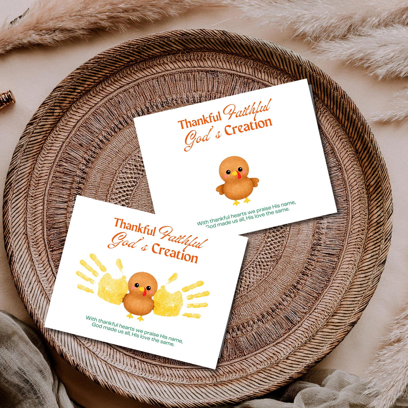Christian Thanksgiving Turkey Handprint Craft Printable Faith-based ...