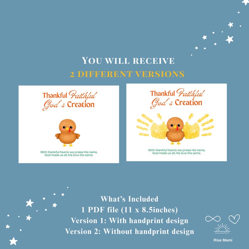 Christian Thanksgiving Turkey Handprint Craft Printable Faith-based ...