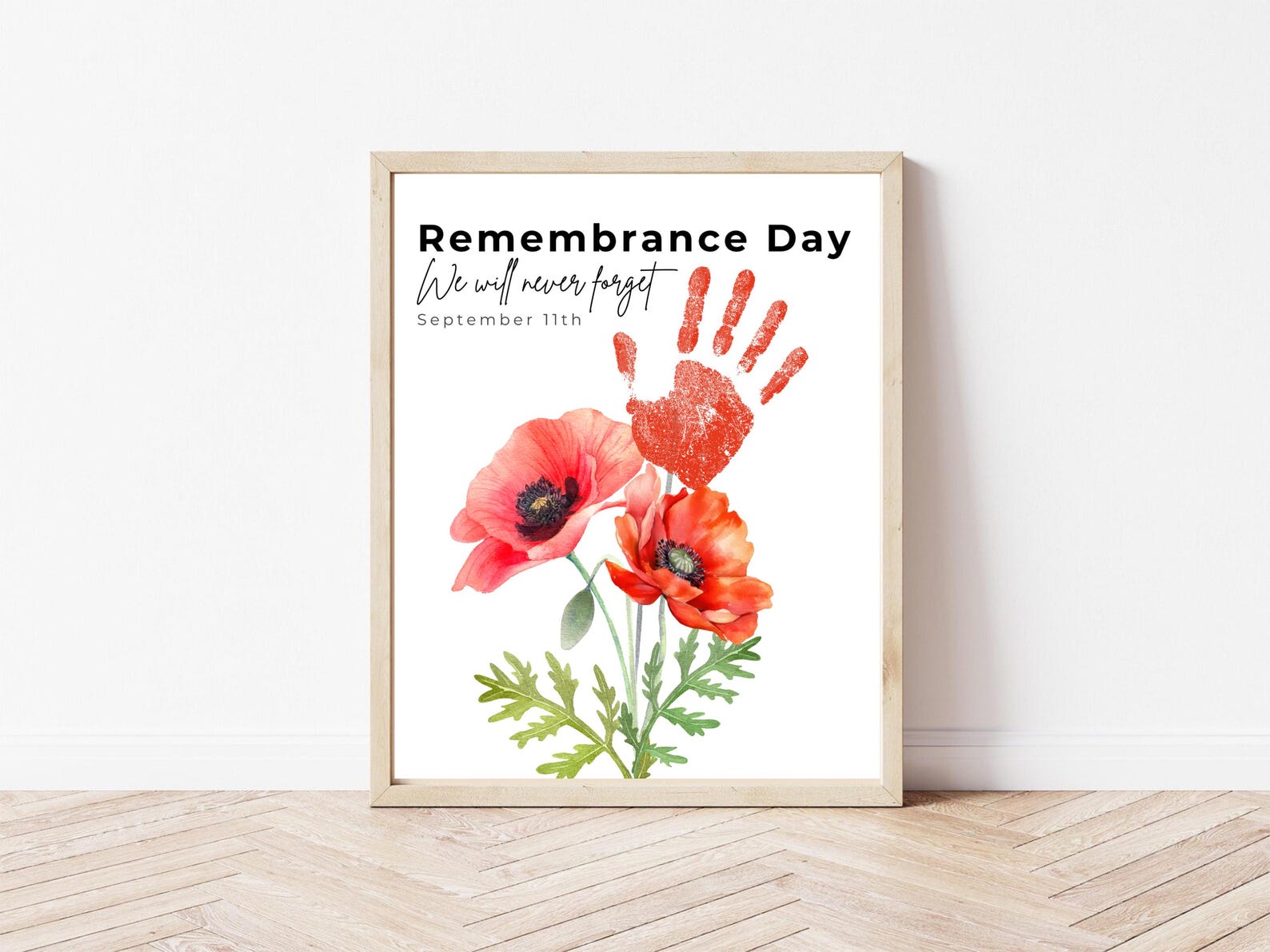 9/11 Remembrance Day Handprint Printable | Patriot Day Craft for Kids ...