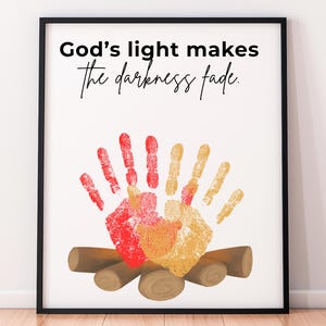 Christian Fall Handprint Craft Bundle | Autumn Printable Kids Sunday ...