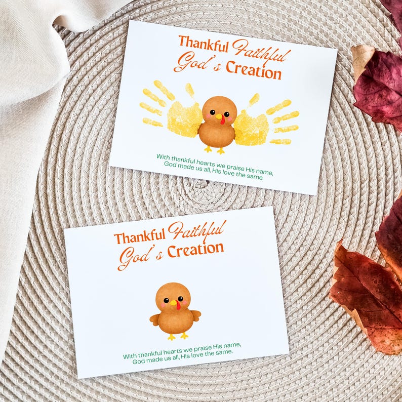 Christian Thanksgiving Turkey Handprint Craft Printable Faith-based ...