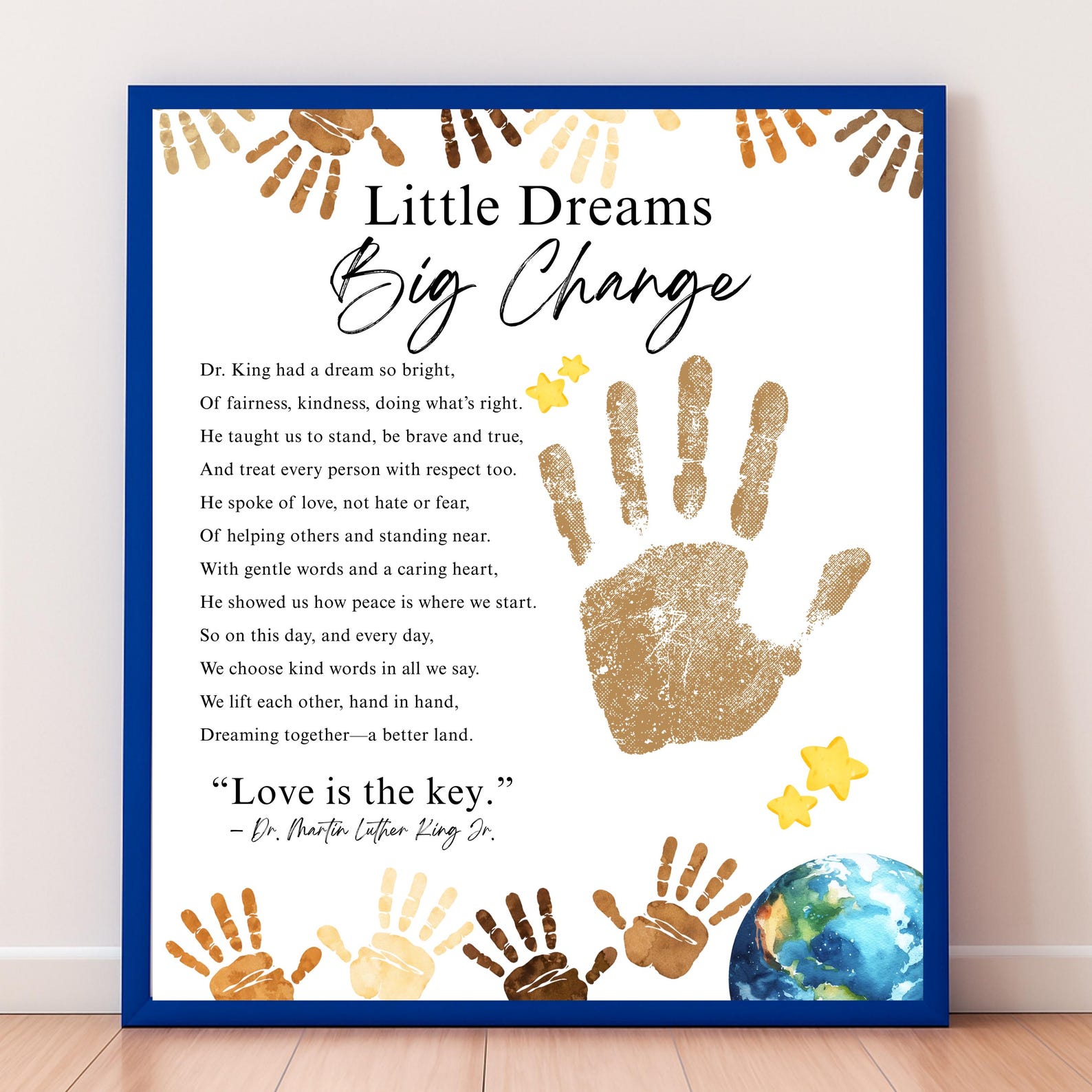 Black History Month Handprint Art, Diversity Poem, Classroom Printable ...