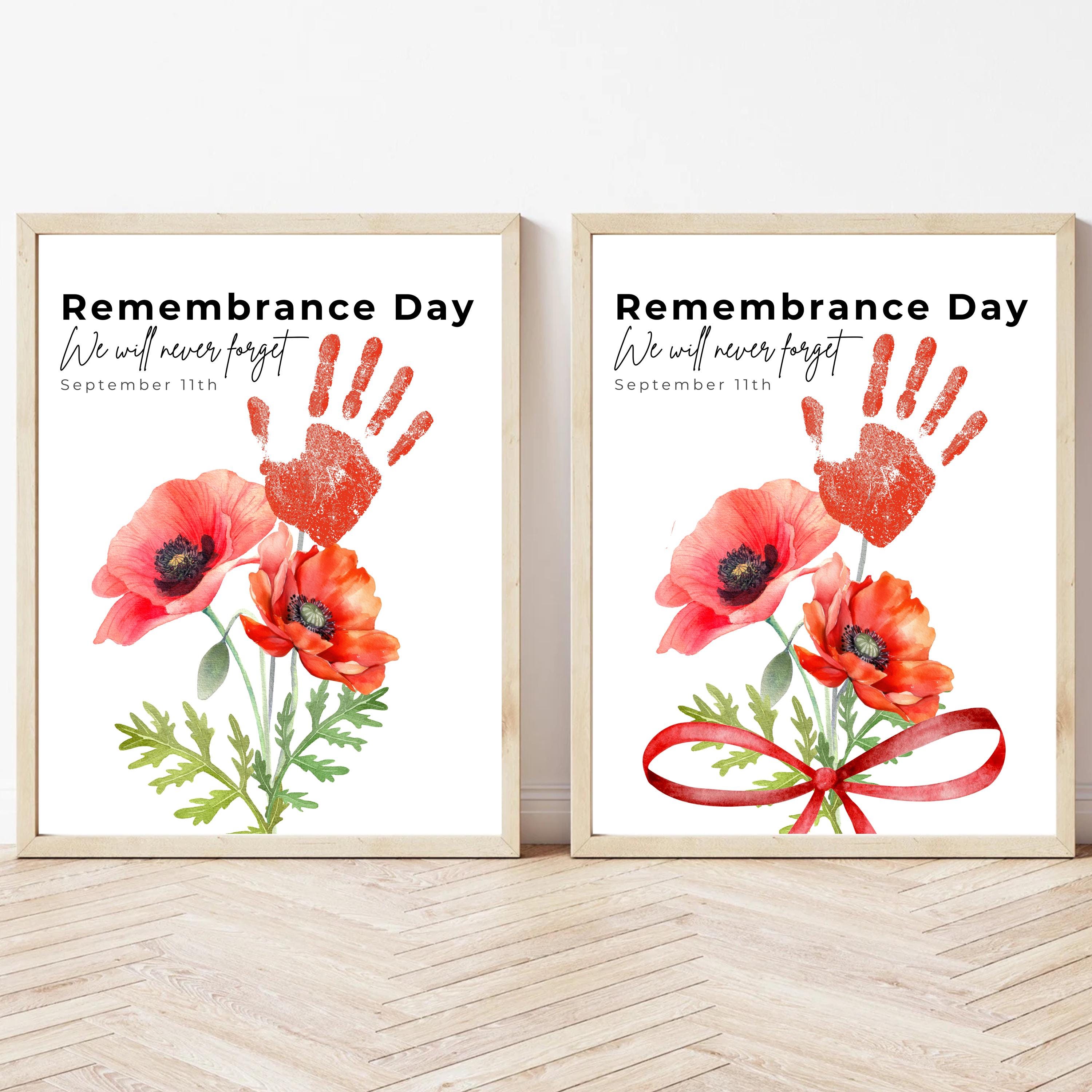 9/11 Remembrance Day Handprint Printable | Patriot Day Craft for Kids ...