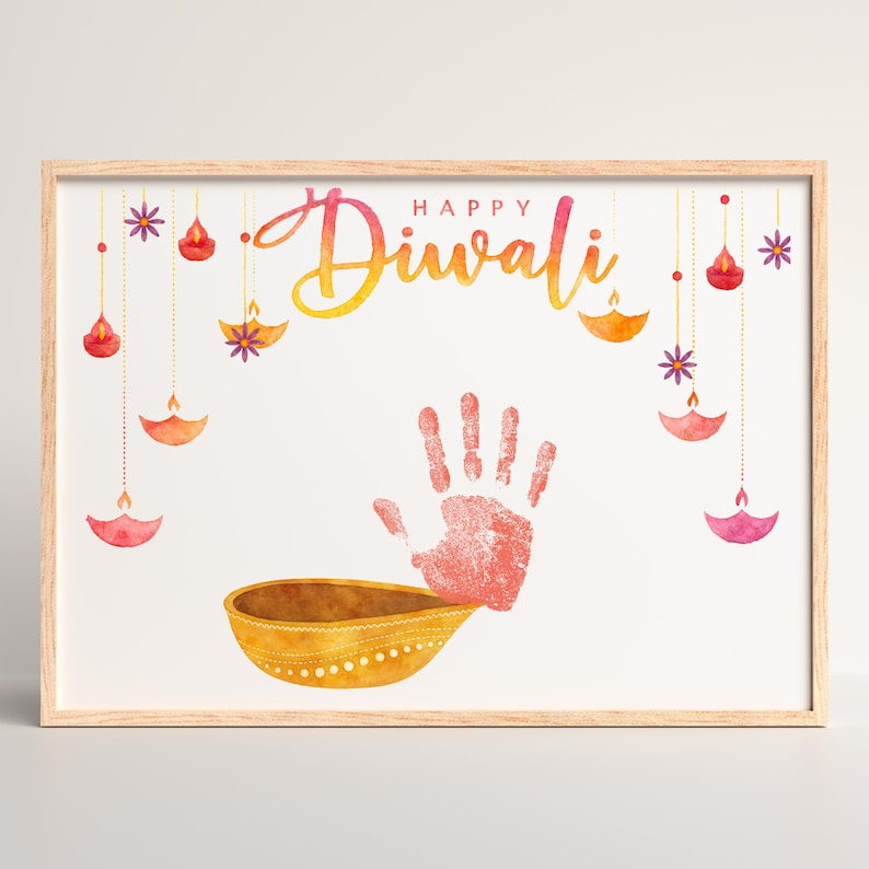 Diwali Handprint Craft Printable | Kids Diwali Activity | Happy Diwali ...