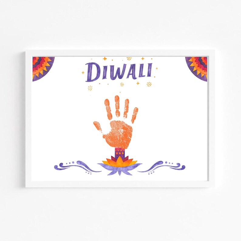 Diwali Handprint Craft Printable | Kids Diwali Activity | Happy Diwali ...