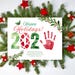 2025 Happy Holidays Handprint Craft Printable, Kids Christmas Keepsake ...