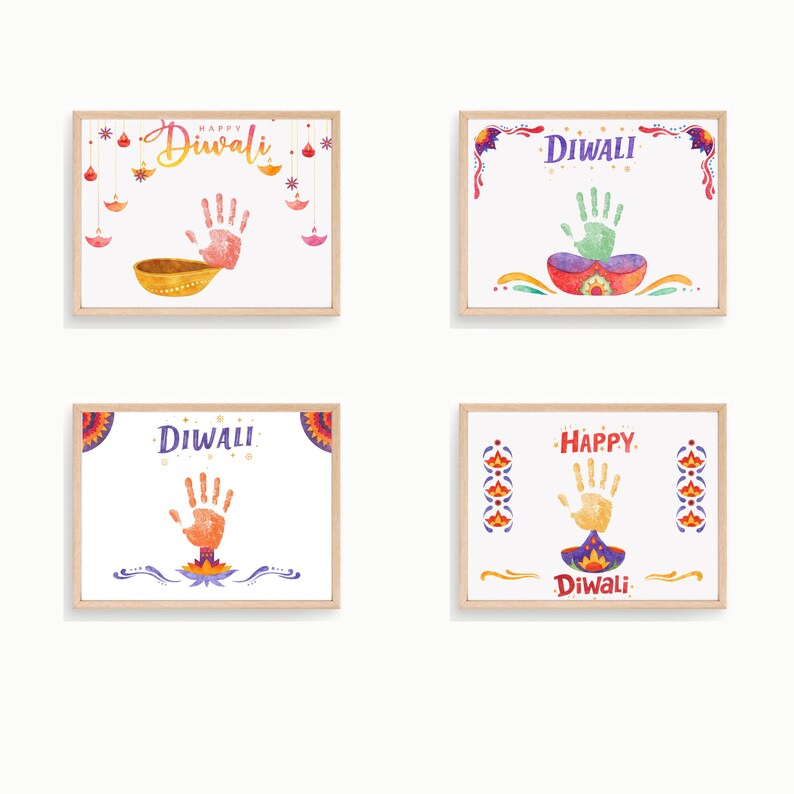 Diwali Handprint Craft Printable | Kids Diwali Activity | Happy Diwali ...