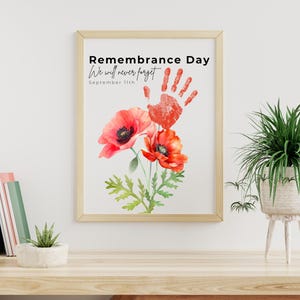 9/11 Remembrance Day Handprint Printable | Patriot Day Craft for Kids ...
