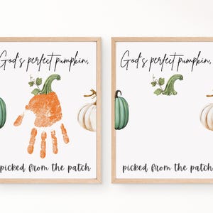 Christian Pumpkin Handprint Craft Fall Preschool Activity Kids Harvest ...