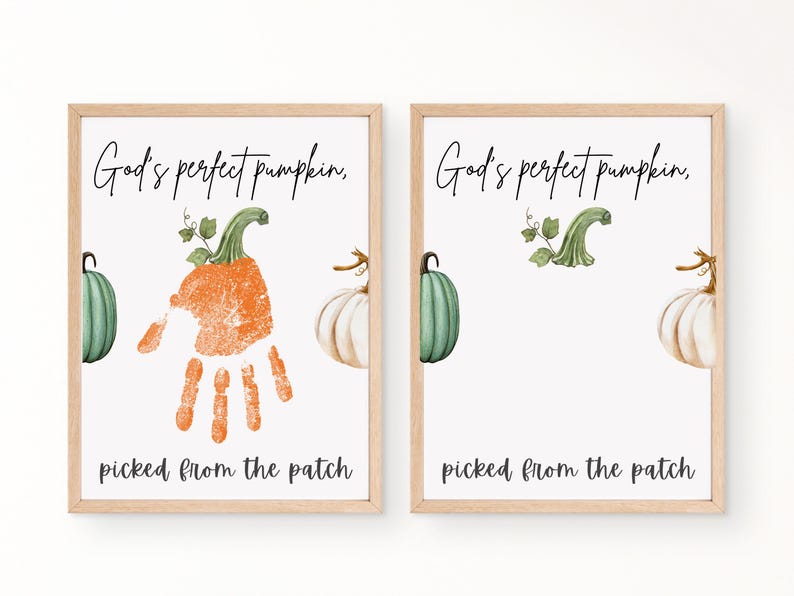 Christian Pumpkin Handprint Craft Fall Preschool Activity Kids Harvest ...