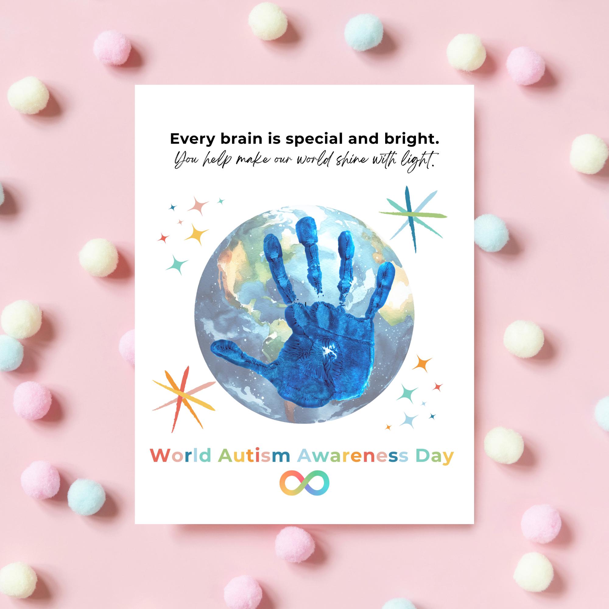 Autism Awareness Handprint Craft | World Autism Day Acceptance Art ...