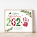 2025 Happy Holidays Handprint Craft Printable, Kids Christmas Keepsake ...