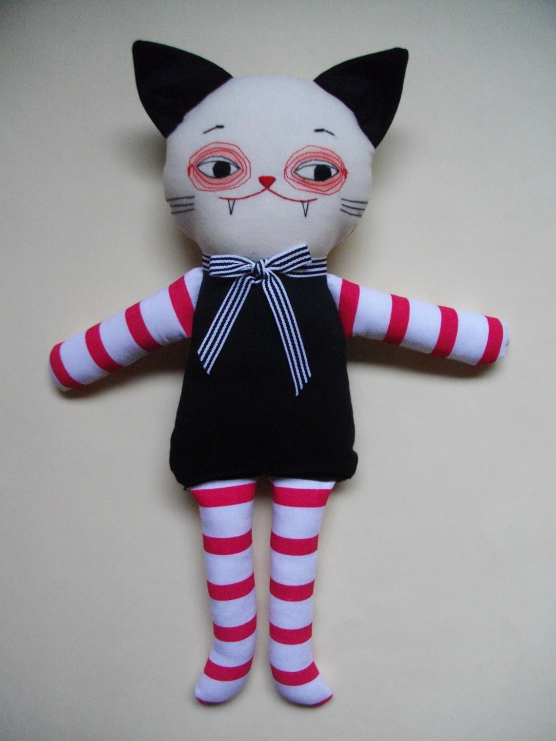 CAT MONSTER PLUSHIE Handmade soft toy monster cat plush toy | Etsy