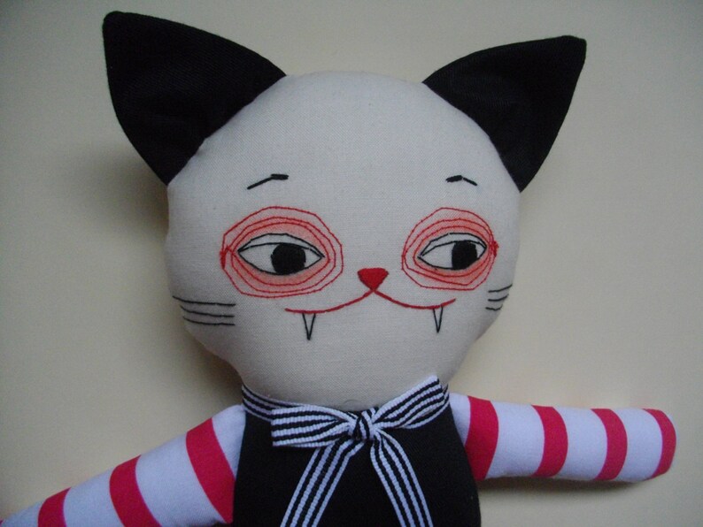 CAT MONSTER PLUSHIE Handmade soft toy monster cat plush toy | Etsy