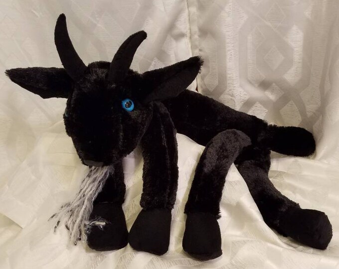 Black Goat Neck Buddy/ Premium Fur Goat for Travel/ Cancer Comfort ...