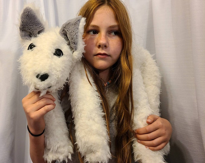 Scruffy Wolf Neck Buddy. Labradoodle Dog Neck Pillow for Kids - Etsy