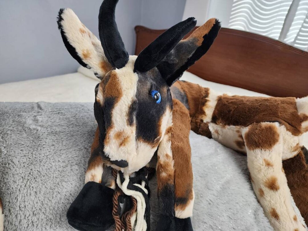 Tri Colored Goat Neck Buddy, Brown Ivory and Black Goat Neck Pillow for ...