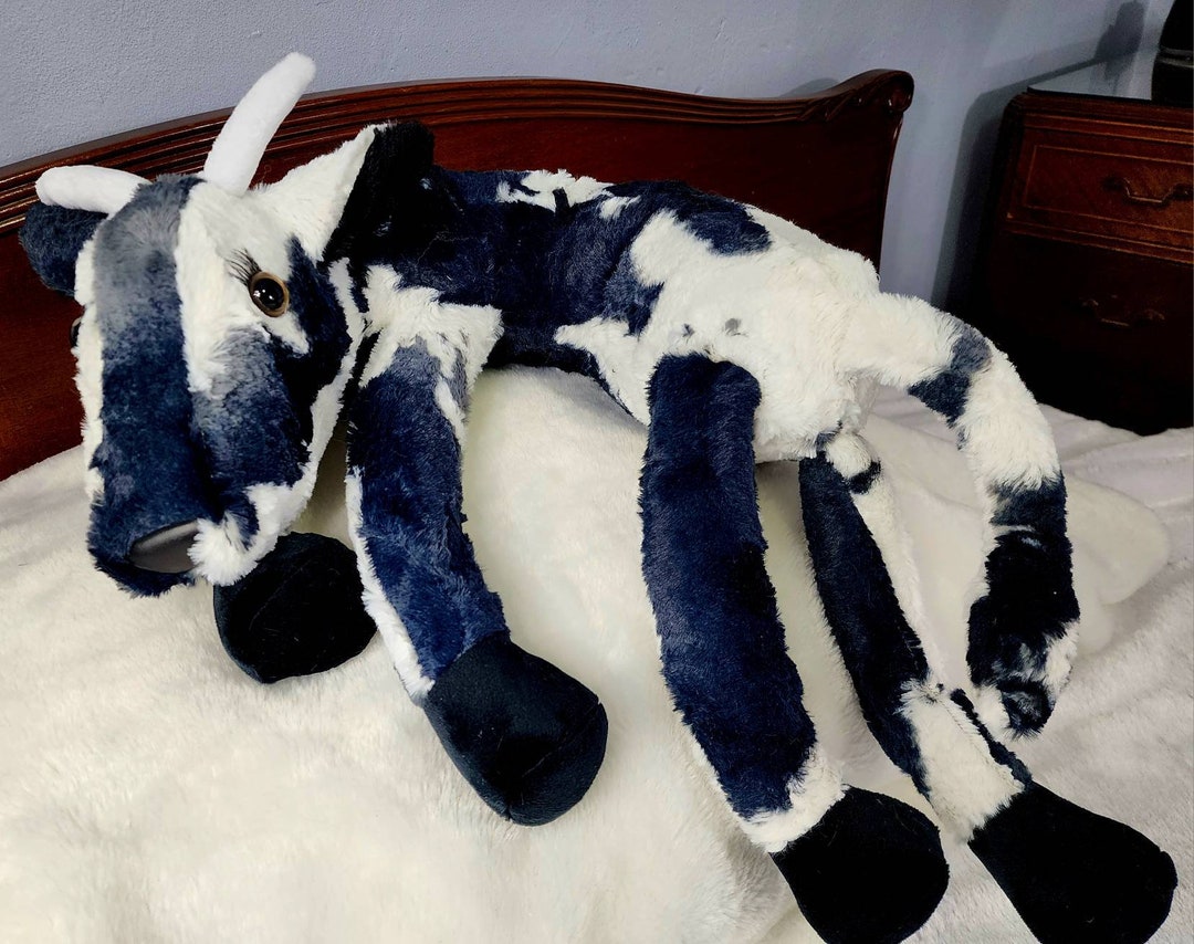 Cow Neck Buddy, Black Paint Cow, Eds Comfort, Hospital Prop, Gift for ...