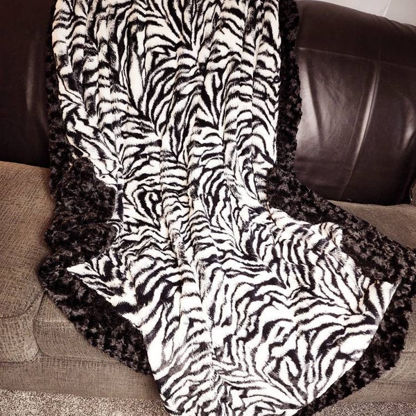 Zebra Throw - Etsy