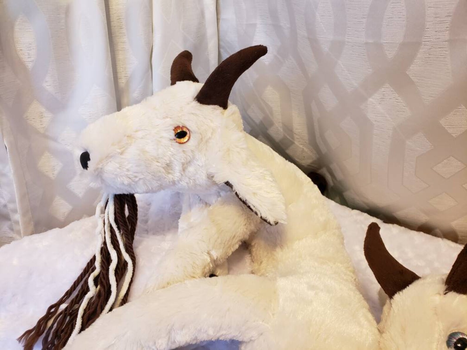 Goat Neck Pillow Premium Creme Minky Lux Cuddlehospital Gift | Etsy
