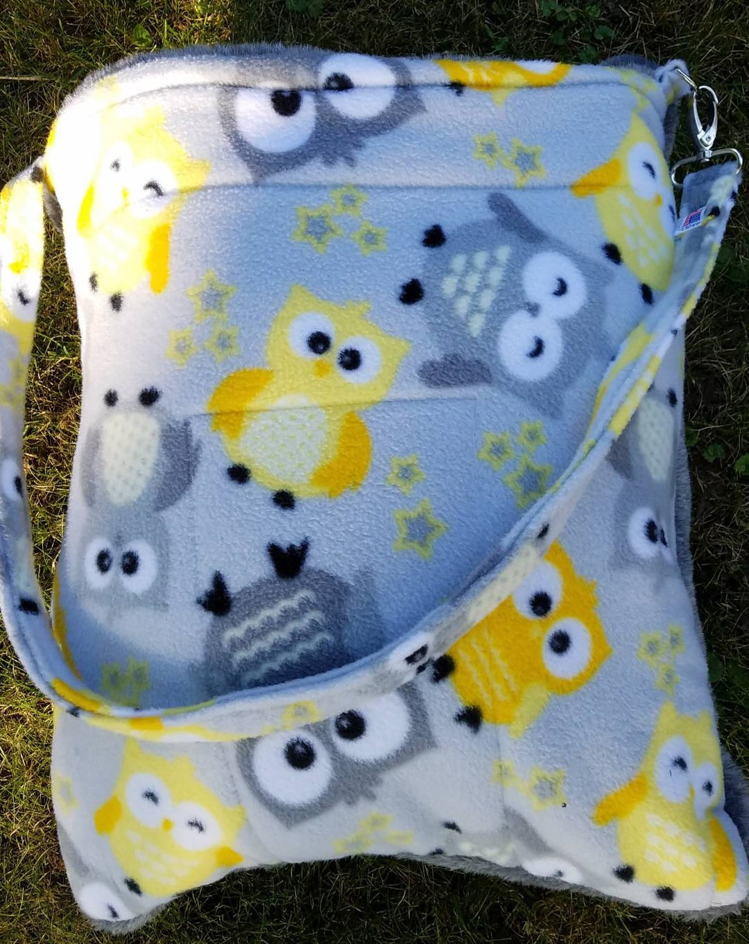 SALE! Owl Quillow, Fleece and Minky Quilt in a Pillow Ultra Warm Lap ...