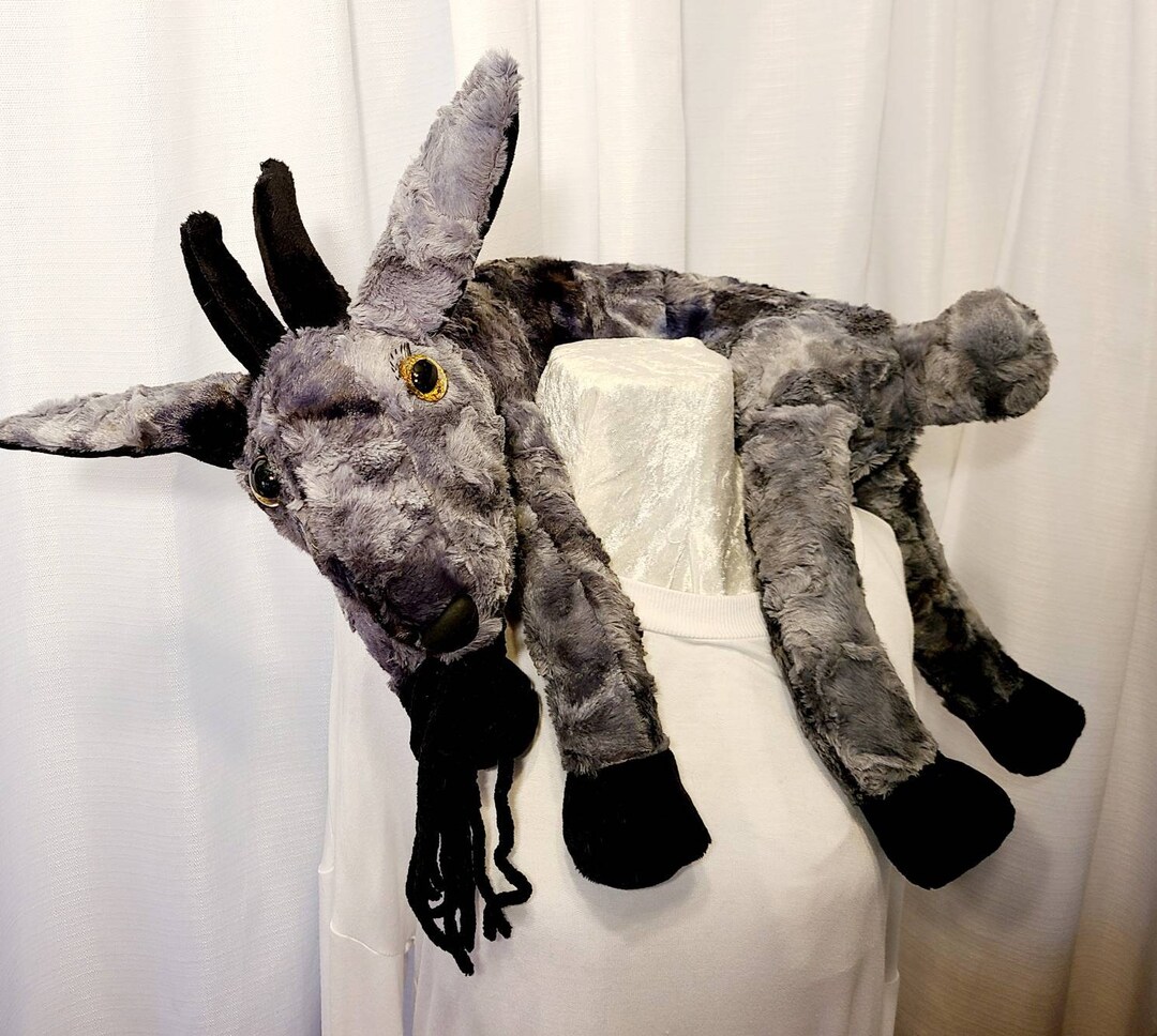 Gray Goat Neck Buddy Shades of Grey Neck Pillow Shannon Minky Cuddle ...
