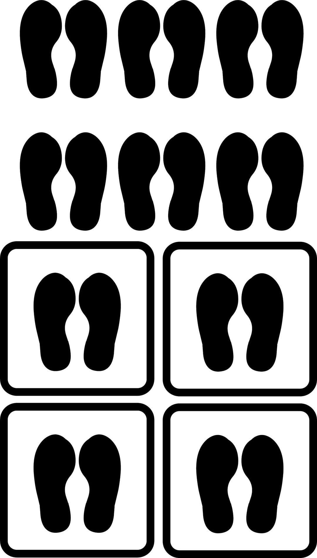 Hopscotch Foot Jump Skip Game Kid Nursery Removable Vinyl Wall Art ...